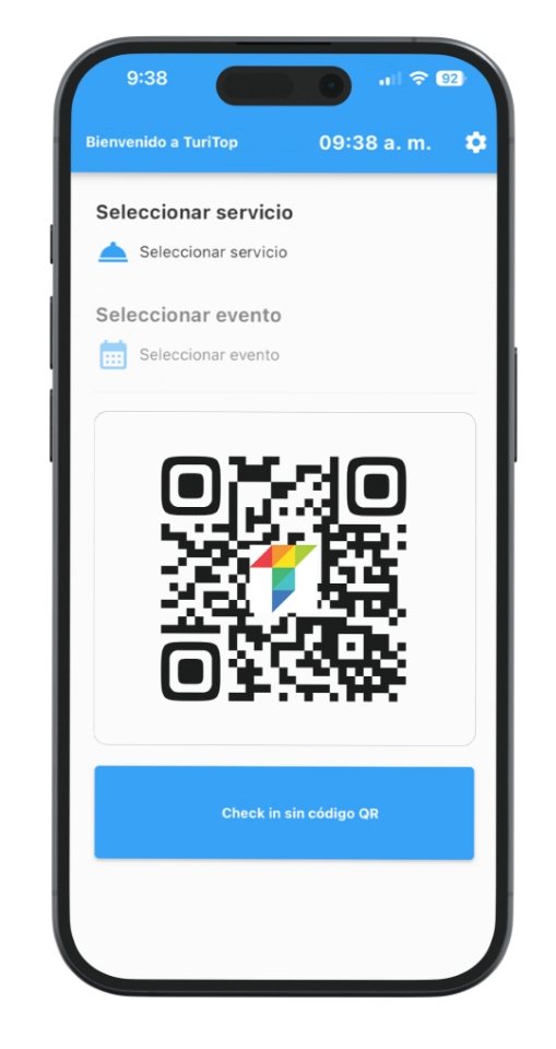 Mobile check-in application | TuriTop